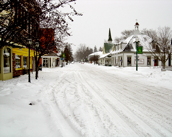 Winter in Zionsville transforms Main Street into a snow globe come to life&mdash;minus the need for shaking.