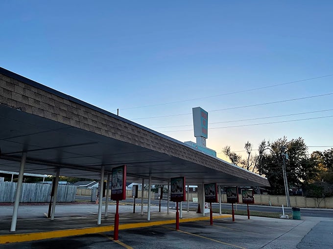Chuck's classic drive-thru setup proves some things never need changing, especially when they're serving perfection on a bun.