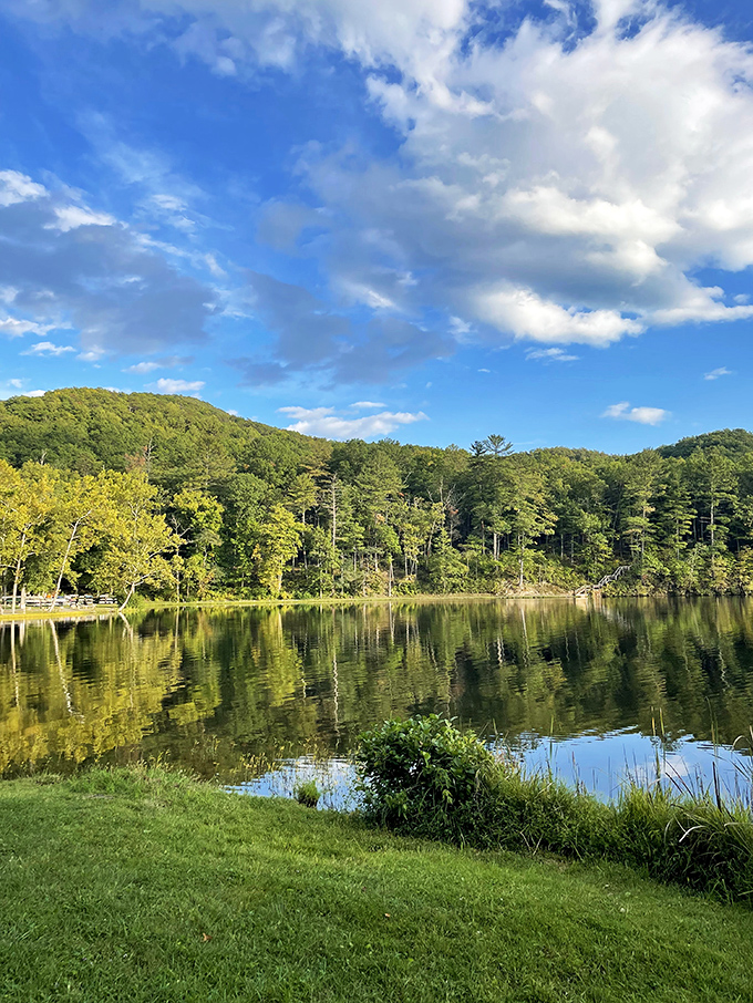 Mirror, mirror on the lake&mdash;who's the fairest view of all? Douthat's perfect reflections make even selfie filters jealous.