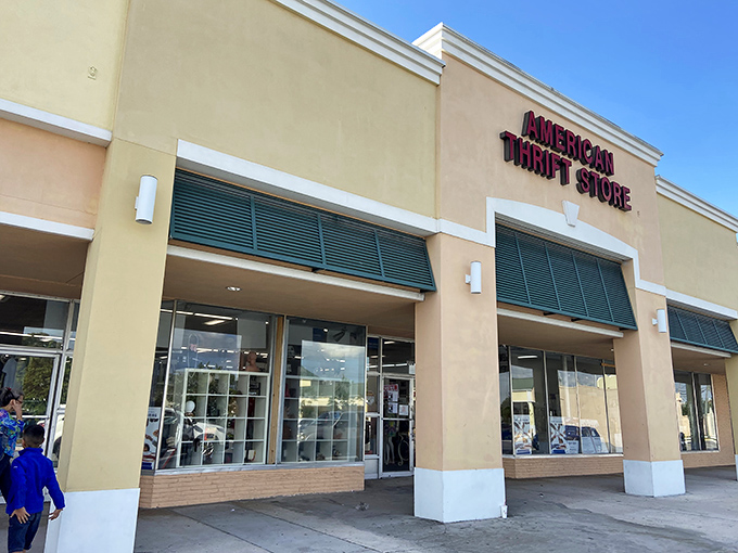 American Thrift Store's no-nonsense facade hides a wonderland of secondhand treasures waiting to be discovered.