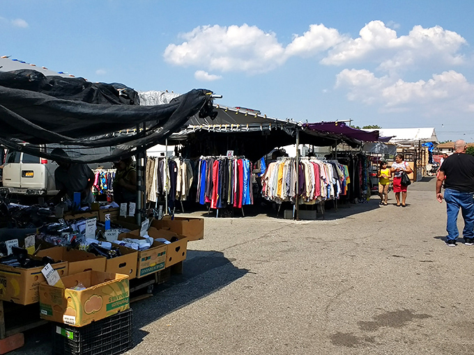 AquaDuck FleaMarket (Brooklyn): Fashion archaeology at its finest! These racks contain more character development than most Netflix series I've binged lately.