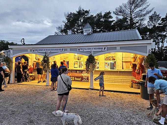 The Beach Plum glows like a seafood beacon at dusk, drawing in locals like moths to a deliciously fried flame.