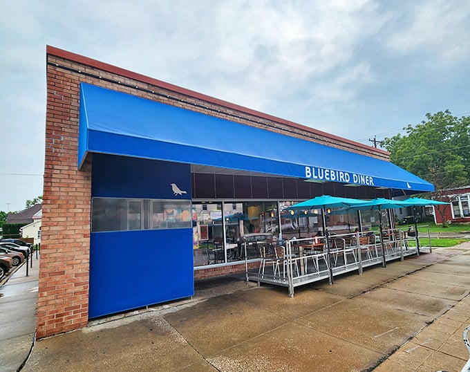 Bluebird Diner: That brilliant blue awning is like a breakfast beacon. Inside awaits the kind of morning meal that makes hitting the snooze button a crime.