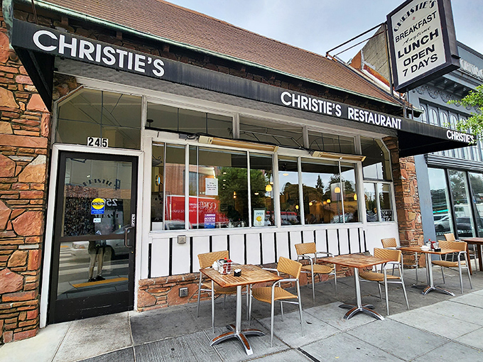 Christie's stone facade isn't trying to be fancy&mdash;it's promising the kind of breakfast that makes you cancel your morning plans just to linger longer.