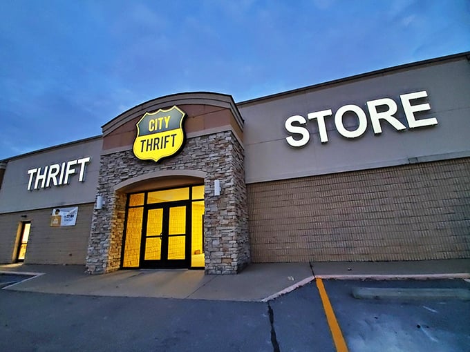 City Thrift's stone fa&ccedil;ade gives thrift shopping a royal upgrade. Bargain hunting suddenly feels like storming a castle of deals!