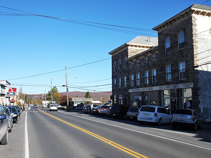 Davis: Stone buildings standing sentinel against time, where Appalachian history and mountain air combine to create the highest incorporated town in West Virginia.
