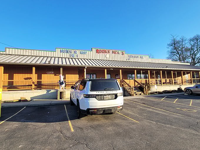 Brooks Meats Restaurant: Part butcher shop, part country restaurant - all delicious! This roadside gem defines 'farm-to-table' the old-fashioned way.