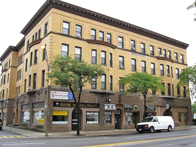 This stately brick building in Framingham shows off the town's architectural character, standing proud like a history professor with tenure.