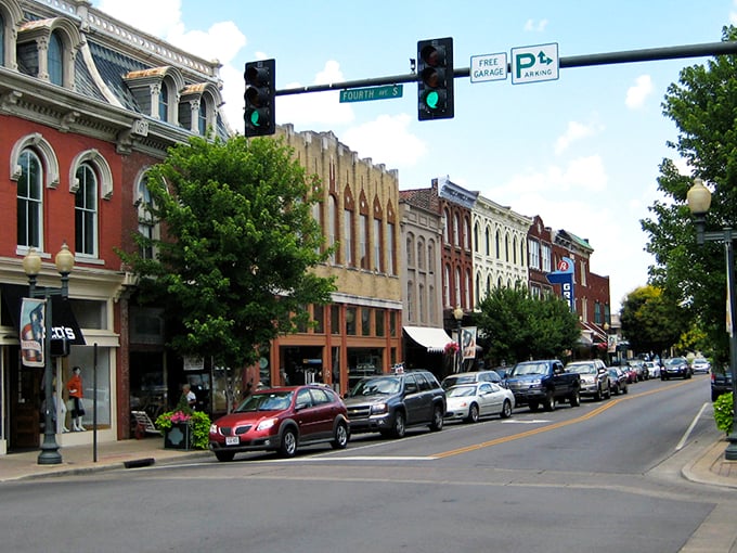 Franklin's historic downtown &ndash; where every brick has a story and every storefront window invites you in for a spell.