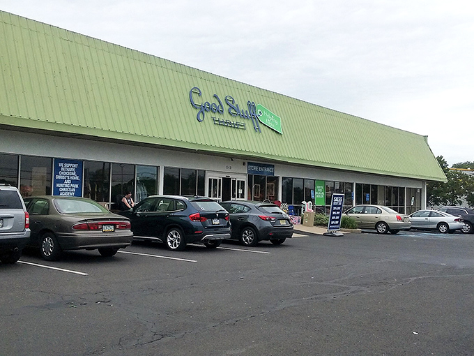 Good Stuff's unmistakable green roof signals you've arrived at bargain paradise. The name doesn't lie!