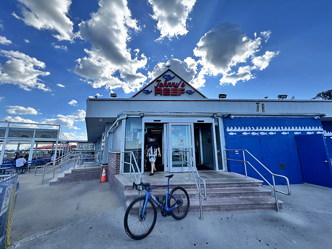 Johnny's Reef stands proud at City Island's edge &ndash; where Bronx meets sea and hungry New Yorkers meet their seafood match.