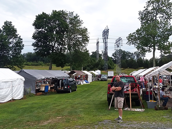 Canvas city! These white tents house more stories than your local library—and with far more interesting plot twists.