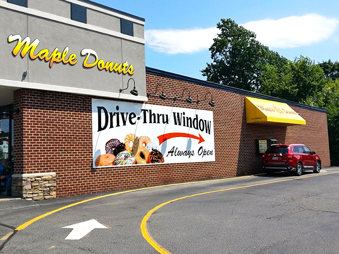Federal Donuts' bold red storefront stands out like a rooster crowing "Wake up! Donuts here!" to sleepy Philadelphians.