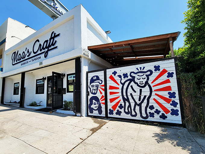 Moo's Craft Barbecue: That cow logo isn't kidding around! A temple of Texas-style barbecue hiding in plain sight in Los Angeles.