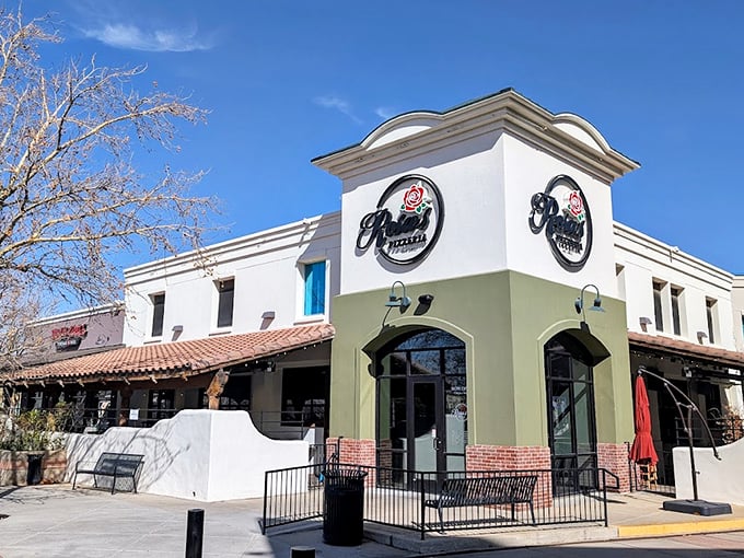 Rosa's white and brick fa&ccedil;ade might not scream "amazing pizza inside," but just wait until your first bite!