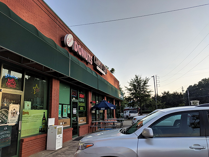 Sara Donuts' vintage-style storefront brings back memories of simpler times. The kind of place where calories don't count and joy is guaranteed.