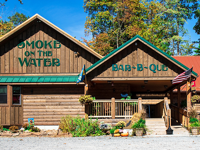 Log cabin BBQ with a name that would make Deep Purple proud&mdash;rustic charm meets smoky perfection.