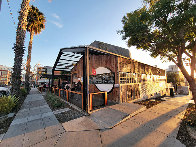 The Crack Shack's rustic-modern design feels like what would happen if a barn got a PhD in architecture. Chicken never had it so good.