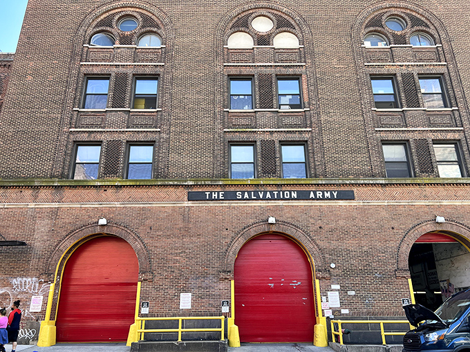The Salvation Army's historic brick building could tell stories of thousands of secondhand treasures finding new homes through those red doors.