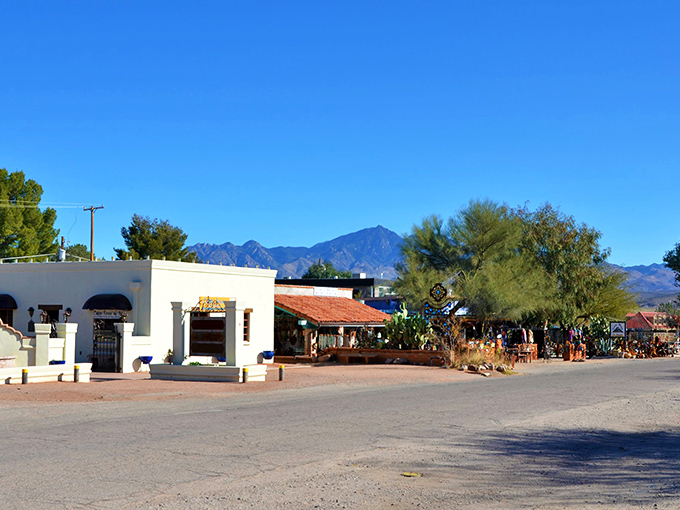 Tubac's adobe architecture and mountain backdrop create the perfect canvas for Arizona's most artistic small town.