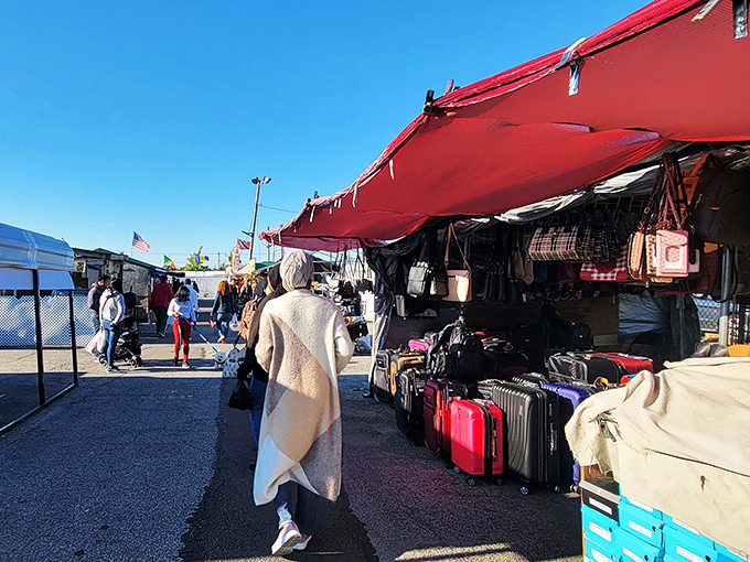 AquaDuck FleaMarket (Brooklyn): Red tents, blue skies, and endless possibilities. Nothing says "weekend adventure" like discovering someone else's carefully curated castoffs.