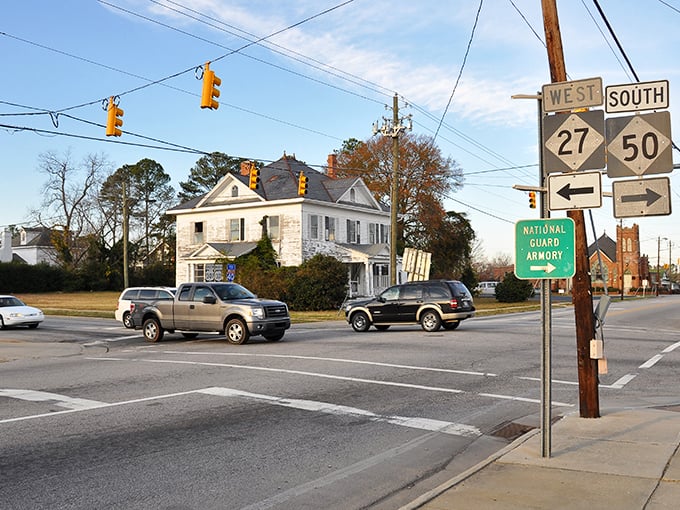 The intersection of Highways 27 and 50 marks the heart of affordable Benson, where small-town charm meets budget-friendly living.