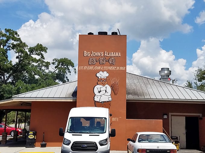 The kind of place that reminds you great barbecue is about patience, not pretension &ndash; that orange building houses smoky treasures.