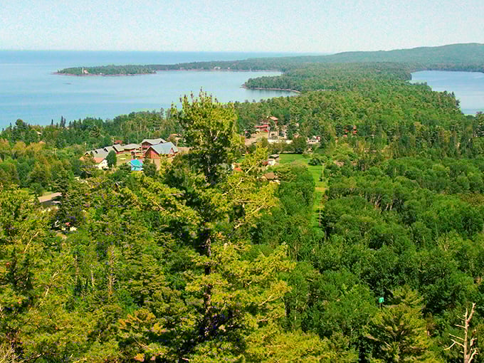 The forest meets Lake Superior in a dramatic display that makes Copper Harbor Michigan's ultimate "get away from it all" destination.