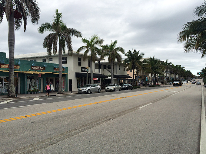 Delray Beach's main street looks like it was designed by someone who actually understands what makes a downtown inviting &ndash; walkability, character, and zero mega-chains.