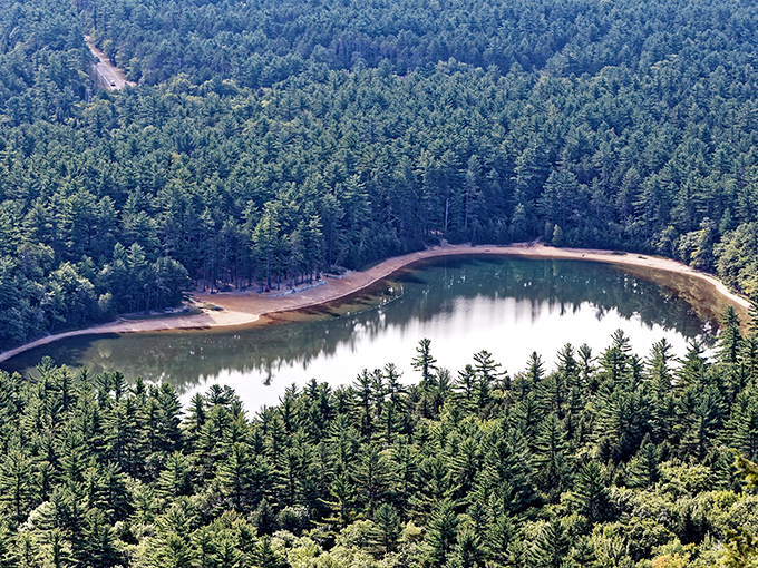 Nature's perfect swimming hole! Echo Lake's crystal-clear waters practically beg you to dive in and escape the heat.