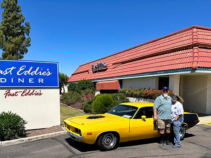 Where vintage muscle cars meet muscle-building breakfasts &ndash; Fast Eddie's combines two of America's greatest passions in one parking lot.