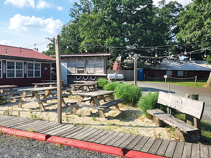Fat Daddy's BBQ (Georgetown): Those picnic tables aren't just seating&mdash;they're front-row tickets to the best smoke show in town. String lights included!