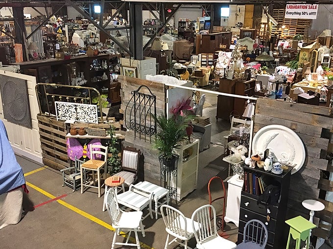 Metal flowers that never need watering! Flowood's quirky garden art section is where practical meets fantastical in the best possible way.