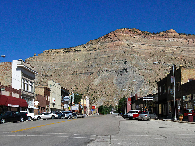 Helper: Those Book Cliffs aren't just watching over the town&mdash;they're practically posing for your camera with dramatic flair worthy of an old Western.