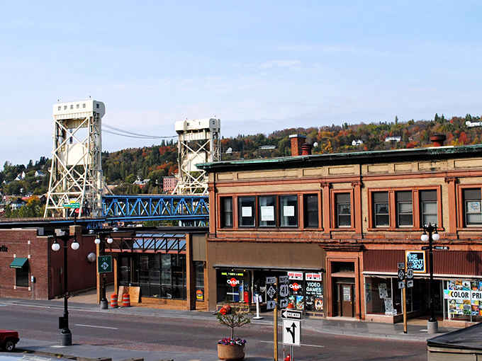 The iconic lift bridge connects Houghton's affordable neighborhoods &ndash; where your Social Security check stretches further than that bridge across the canal.