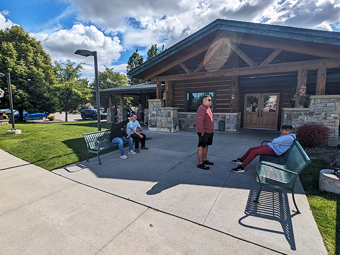Waiting for breakfast at Joe Momma's is part of the experience. These folks aren't standing around for mediocre pancakes&mdash;they're breakfast pilgrims at the promised land.