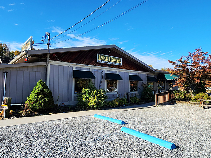 Lake House Restaurant exterior: "No lake house has ever made better promises than this one. The water views are just the appetizer."