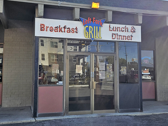 Left Fork Grill: Behind these doors, breakfast magic happens with the precision of NASA engineers and the soul of a Southern grandma.