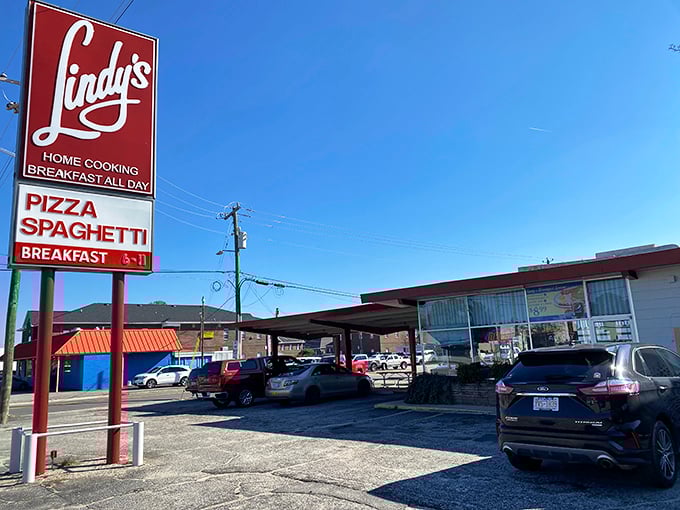 Where pancakes and pizza happily coexist on the same menu &ndash; a diner that truly understands life's important choices.