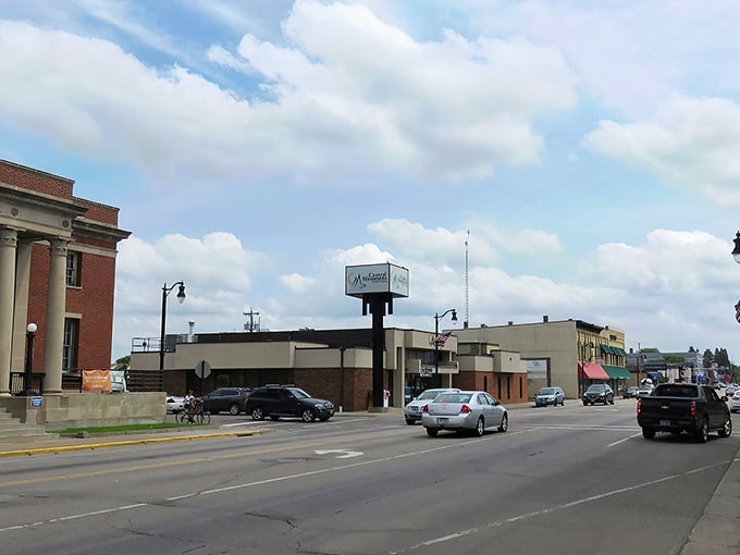 Main Street in Little Falls offers that perfect blend of history and hometown comfort. No rush hour traffic here&mdash;just pure small-town bliss.