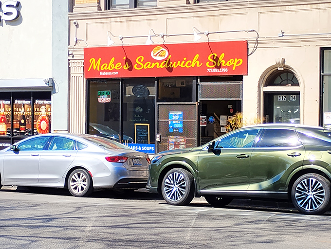 This cheerful storefront houses sandwiches that have sparked more joy than Marie Kondo could handle. Simple exterior, extraordinary flavors.