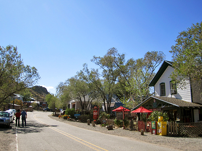 Schade's Bakery stands sentinel on this quirky street, promising carb-loaded treasures worth every delicious calorie.