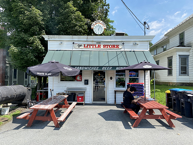 Picnic tables, sunshine, and sandwiches that make you forget your manners when you take that first massive bite.