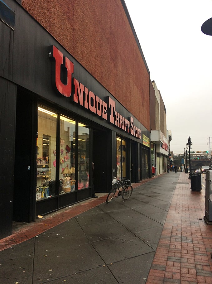 The unassuming exterior hides a wonderland of pre-loved treasures. Like finding out your quiet neighbor used to tour with The Rolling Stones.