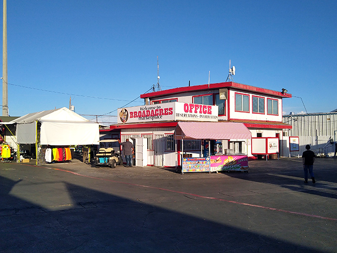 Tables laden with possibilities stretch toward the horizon, where deals are sealed with handshakes instead of clicks.