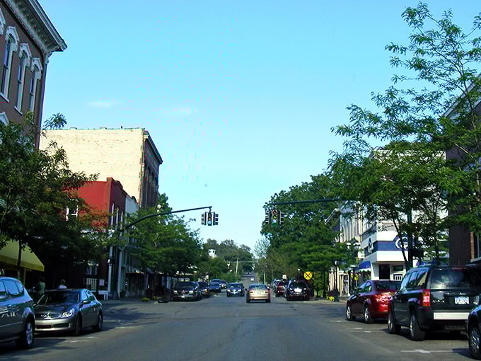 Tree-lined streets and classic architecture make downtown Petoskey a postcard-perfect destination. The kind of place where "rush hour" means three cars at a stop sign.