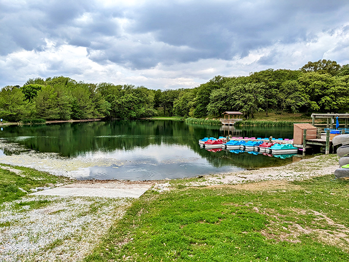 This wooden deck isn't just a viewpoint &ndash; it's front-row seating to Nebraska's greatest show: the mighty Missouri River.