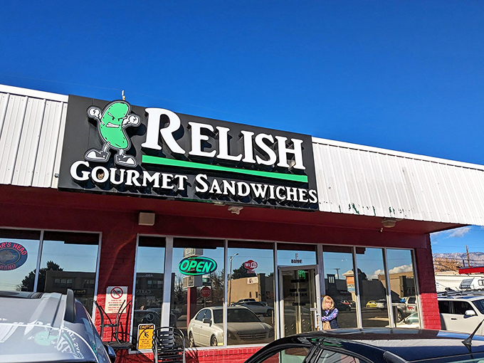 That bright neon "OPEN" sign is the most beautiful word in the English language when you're craving Relish's perfect stacks.