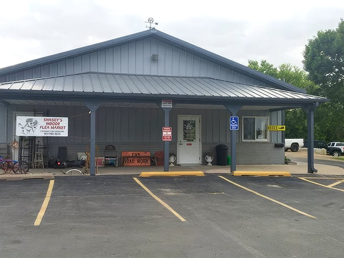No fancy frills needed when the treasures inside are this good. Shaggy's Indoor Flea Market keeps the bargain-hunting spirit alive year-round.