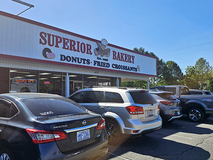 A full parking lot never lies! Superior Bakery keeps locals coming back for more of their aptly-named treats.